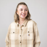 Carhartt Loose Fit Twill Shirt Jacket for Women in Oat Milk | 106450-A ...