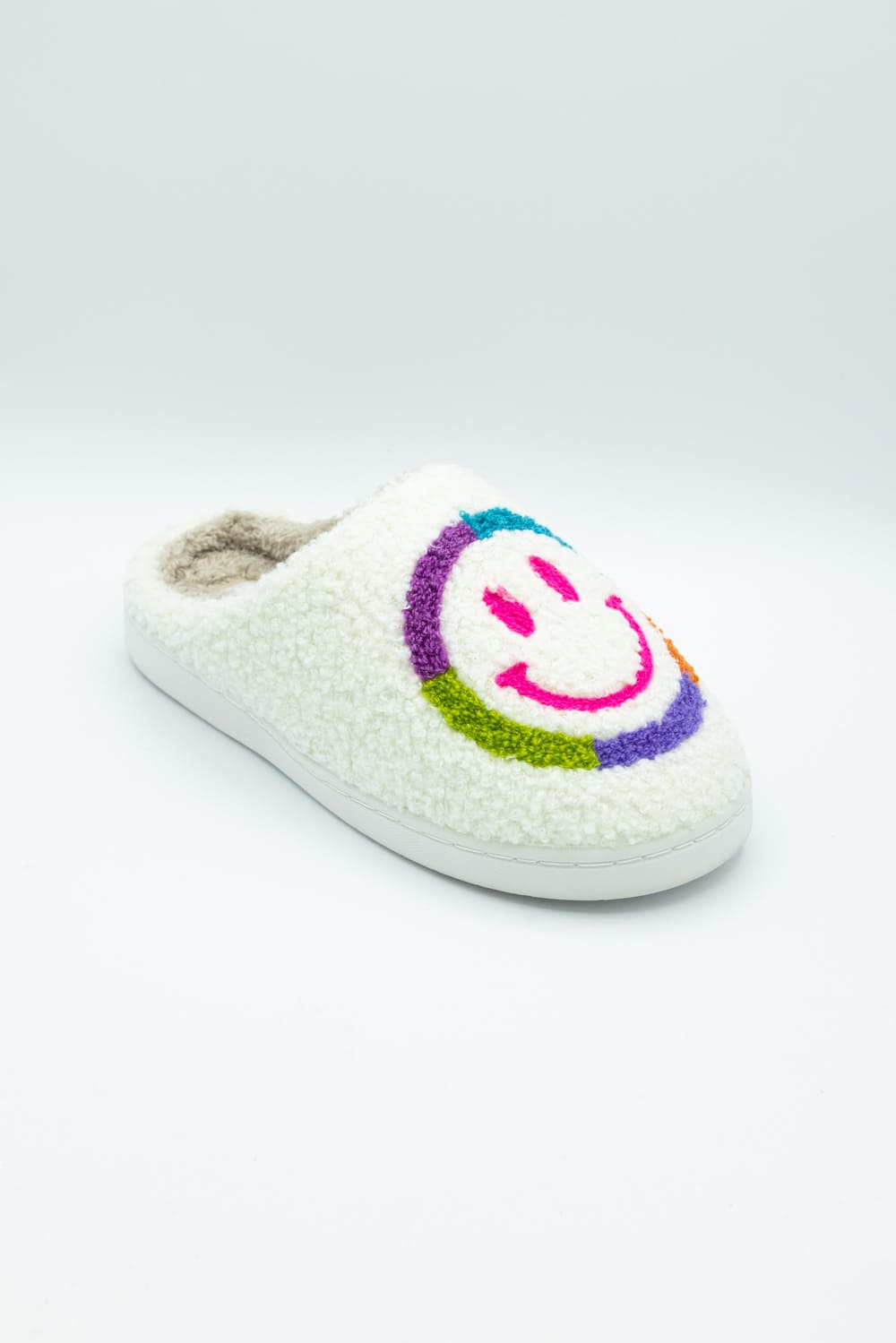 MIA Smiley Face Slippers for Women in Rainbow | GS1412401-COLORFUL – Glik's