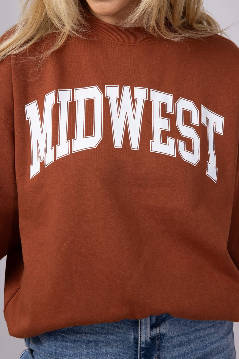 1897 Active Midwest Sweatshirt for Women in Rust | GT852-RUST – Glik's
