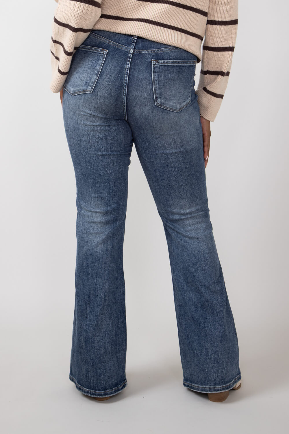 Judy Blue High Rise Contrast Flare Jeans for Women | 88855-REG – Glik's
