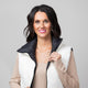 Love Tree Cropped Reversible Puffer Vest for Women in Black/White | 50 ...