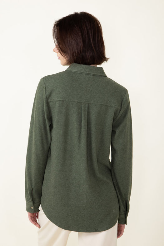 Thread & Supply Lewis Soft Luxe Button Up Shirt for Women in Fern | T1 ...