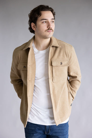 Civil Society Durbin Jacket for Men in Heather Khaki | MCSH-3017-HTHRK ...