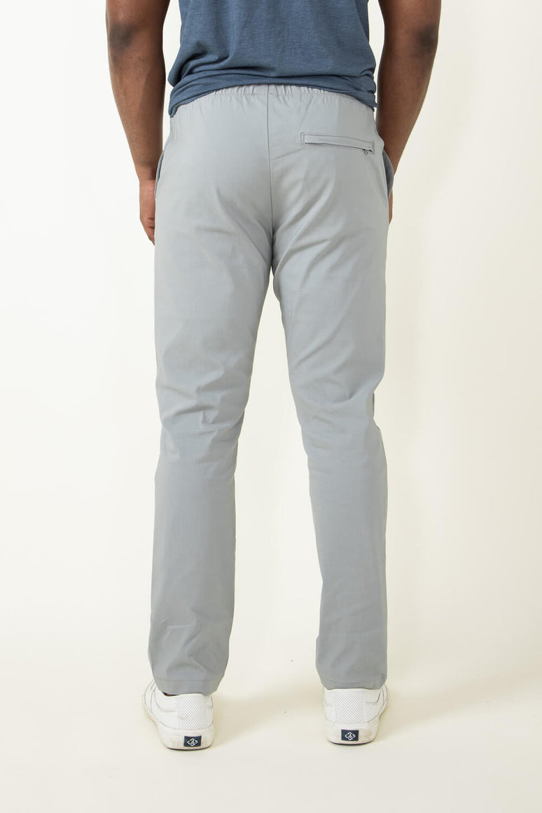 Copper & Oak Elastic File Tech Jogger Pants for Men in Light Grey | K4 ...