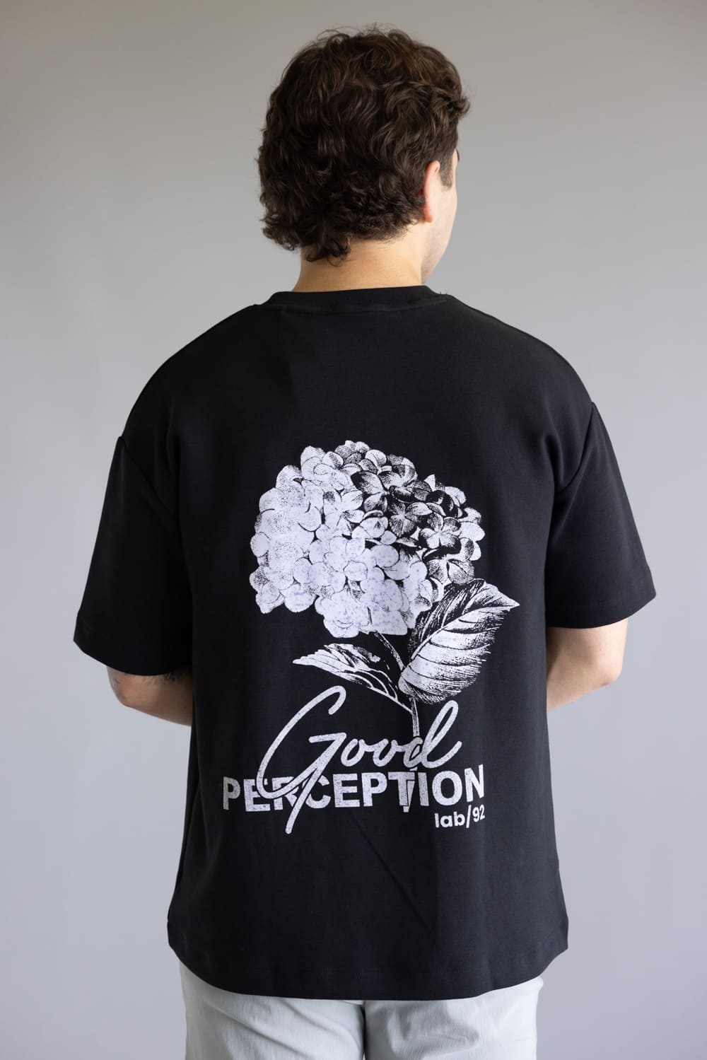 Cactus Man Good Perception T-Shirt for Men in Black | CKTS C172 – Glik's