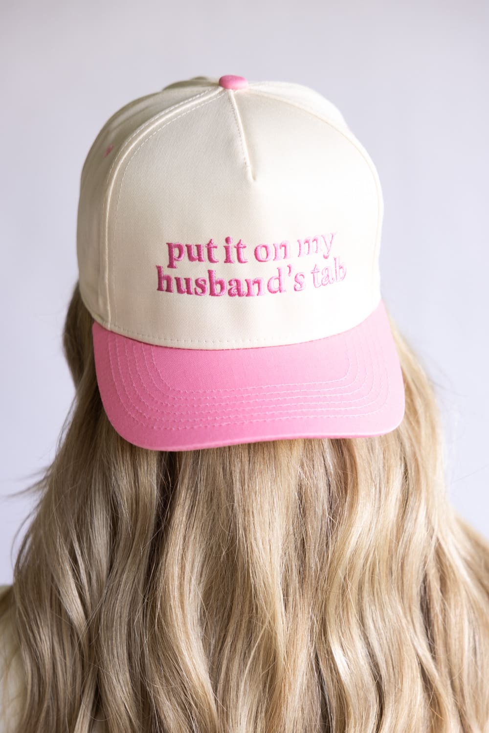 Put It On My Husband's Tab Trucker Hat for Women – Glik's