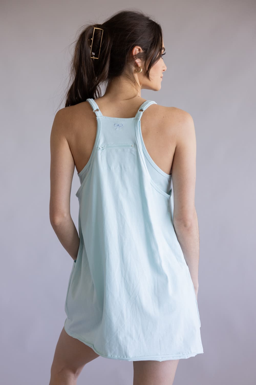 Simply Southern Tara Romper Dress for Women in Robin’s Egg Blue | PP-0 ...