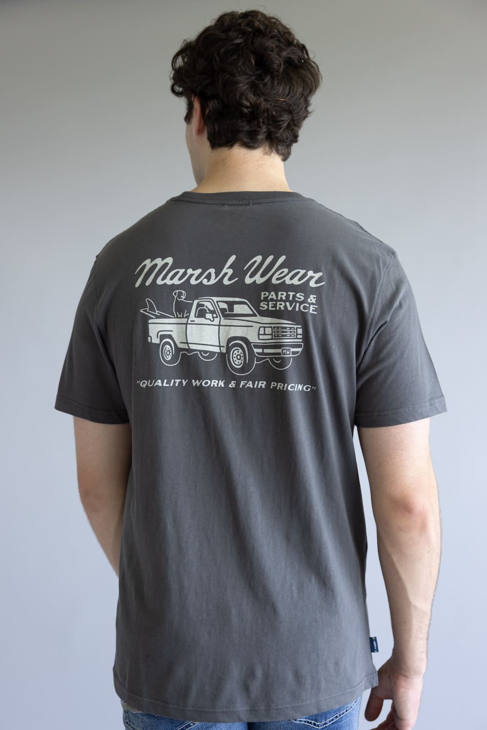 Marsh Wear Parts & Service T-Shirt for Men in Ash Grey | MWT1100-ASH ...
