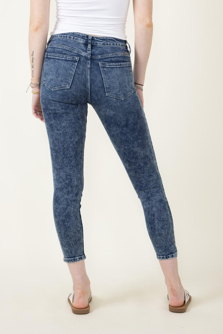 KanCan Temple Mid Rise Ankle Skinny Jeans for Women | KC70039M – Glik's