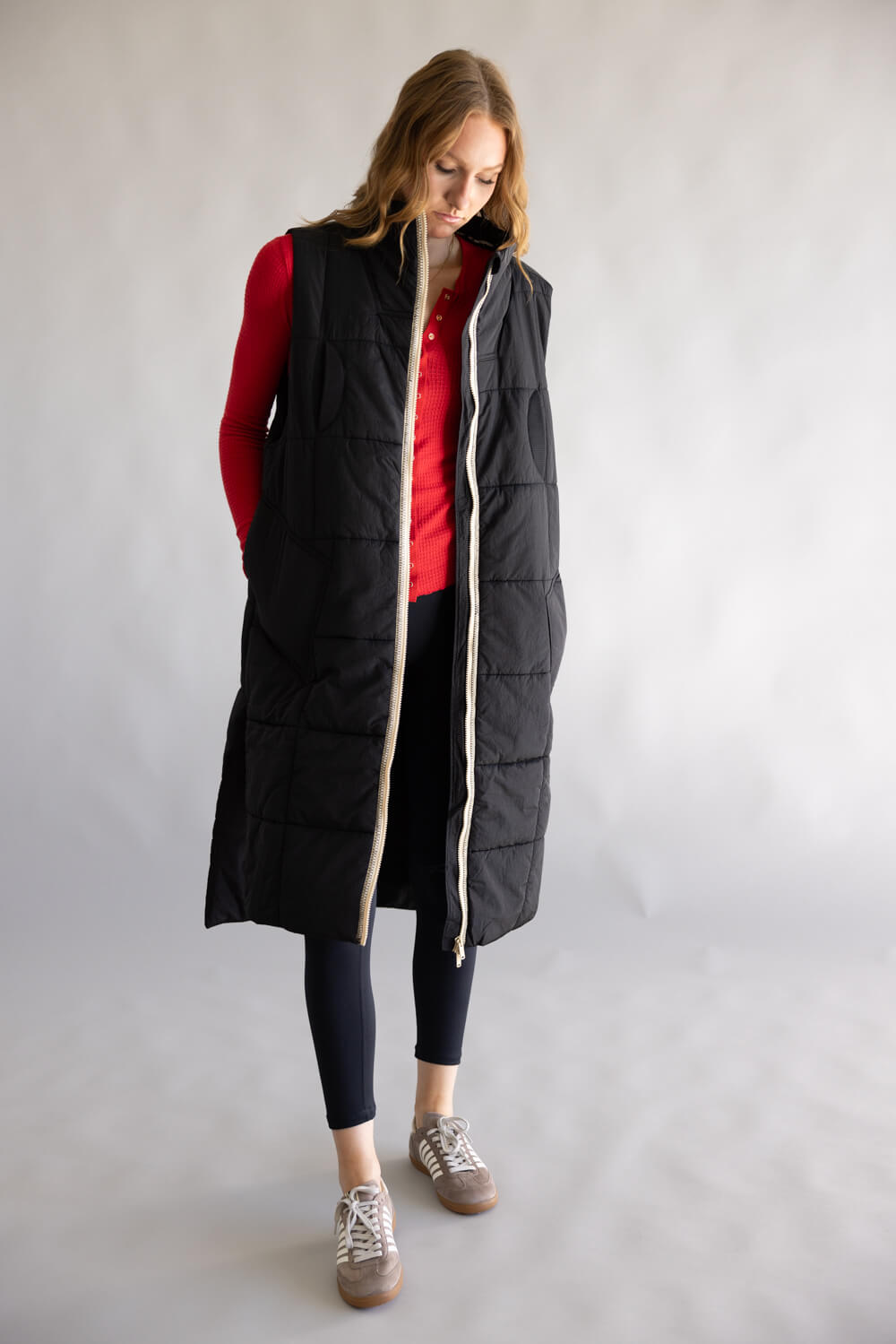 FP Movement On The Move Packable Puffer Vest for Women in Black | OB16 ...