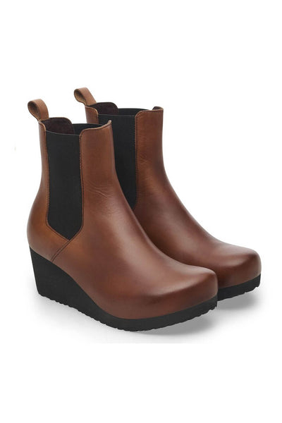Papillio by Birkenstock Ebba Slip On Leather Booties for Women in Blac ...