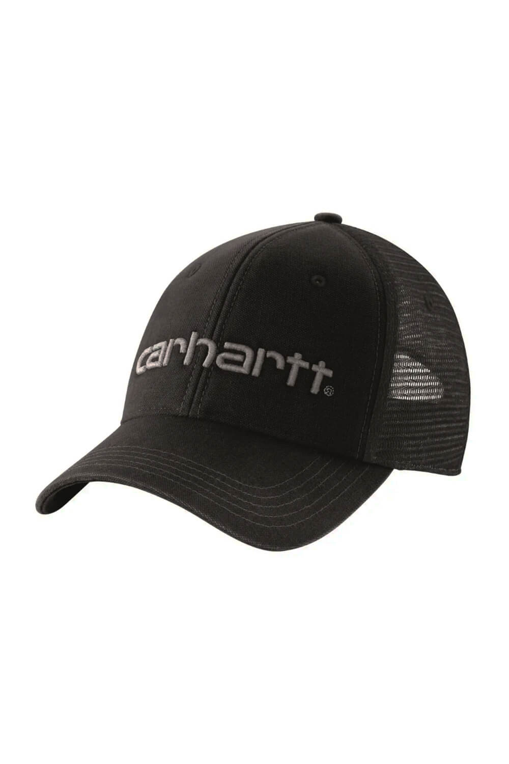 Carhartt Canvas Mesh Back Trucker Hat for Men in Black | 101195-001 ...