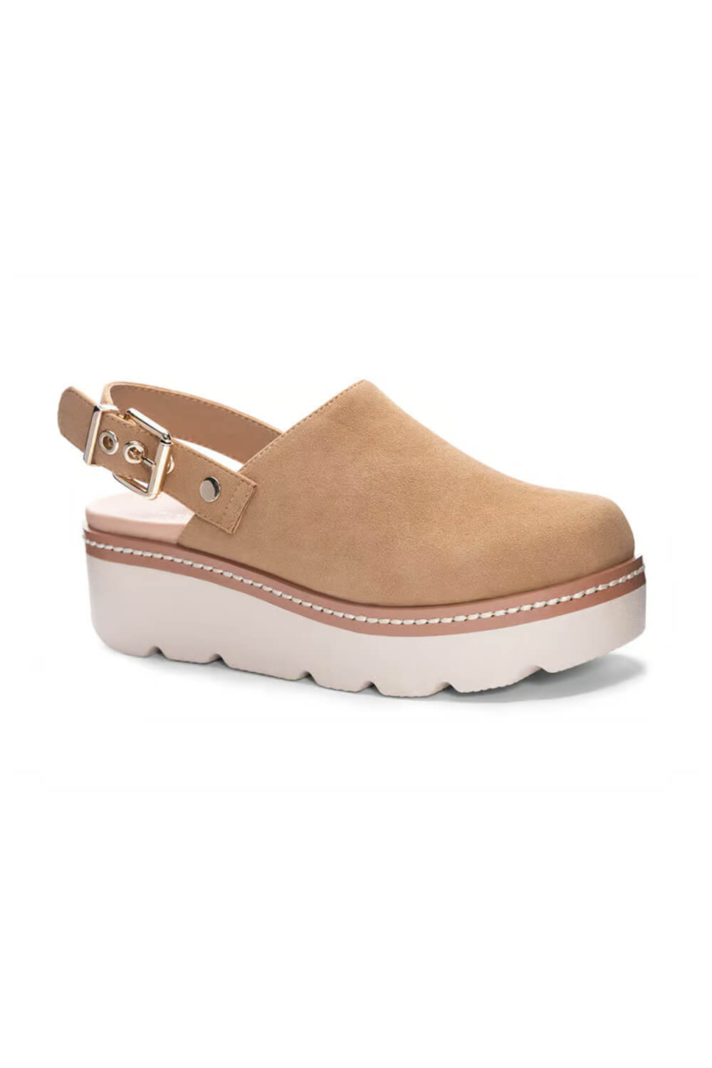 Chinese Laundry Mojo Platform Slingback Clogs for Women in Camel | MOJ ...