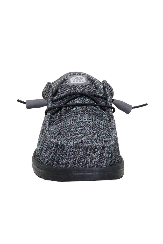 HEYDUDE Men’s Wally Stretch Sox Shoes in Granite Grey/Black | 41898-1U ...