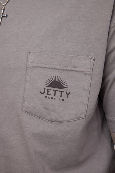Jetty Sunbeam Pocket T-Shirt for Men in Cinder | S25SUNB-M10001CND – Glik's