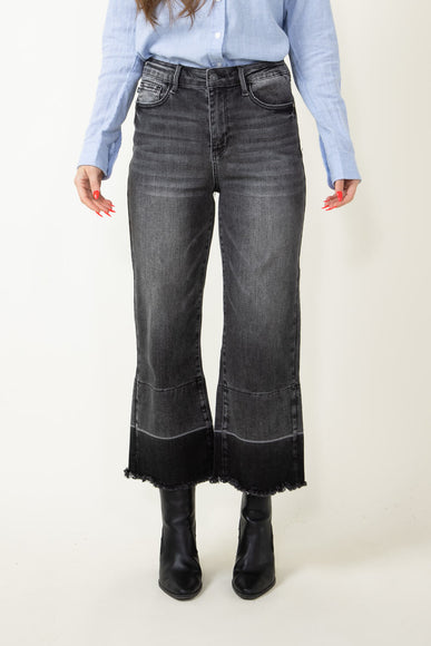 Judy Blue Jeans High Rise Release Wide Leg Cropped Jeans for Women in ...