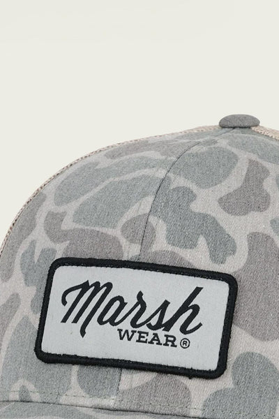 Marsh Wear Camo Script Hat for Trucker Men in Green | MWC1054-DGMC-GRE ...