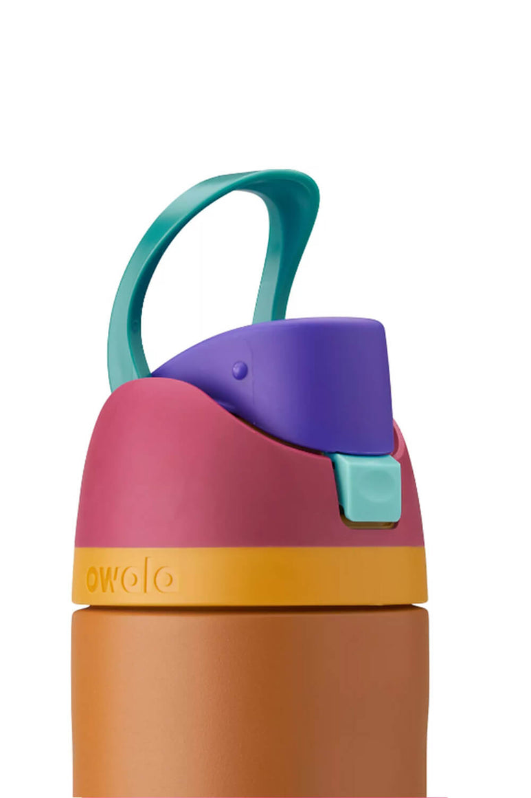 Owala FreeSip 24 oz Stainless Steel Water Bottle in Gemstone Orange ...