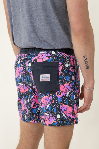 Party Pants Karma Chameleon Shorts for Men in Black | P12311103-BLACK ...