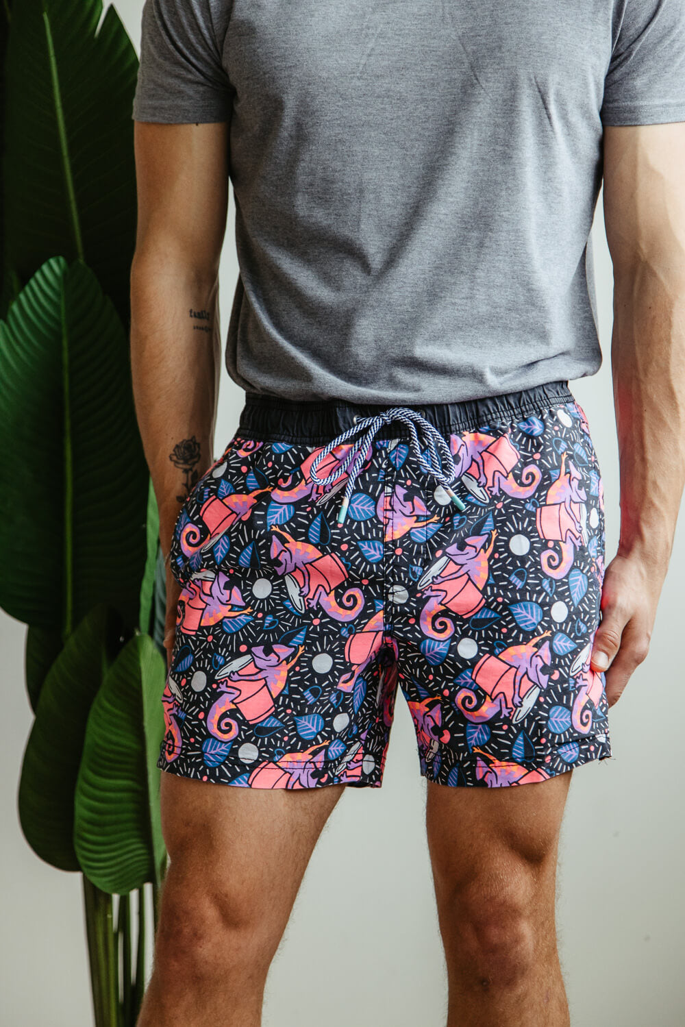 Party Pants Karma Chameleon Shorts for Men in Black | P12311103-BLACK ...