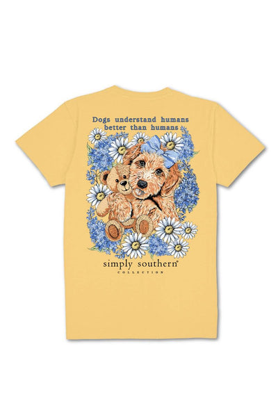Simply Southern Dogs Understand T-Shirt for Women in Yellow | SS-DOGTE ...