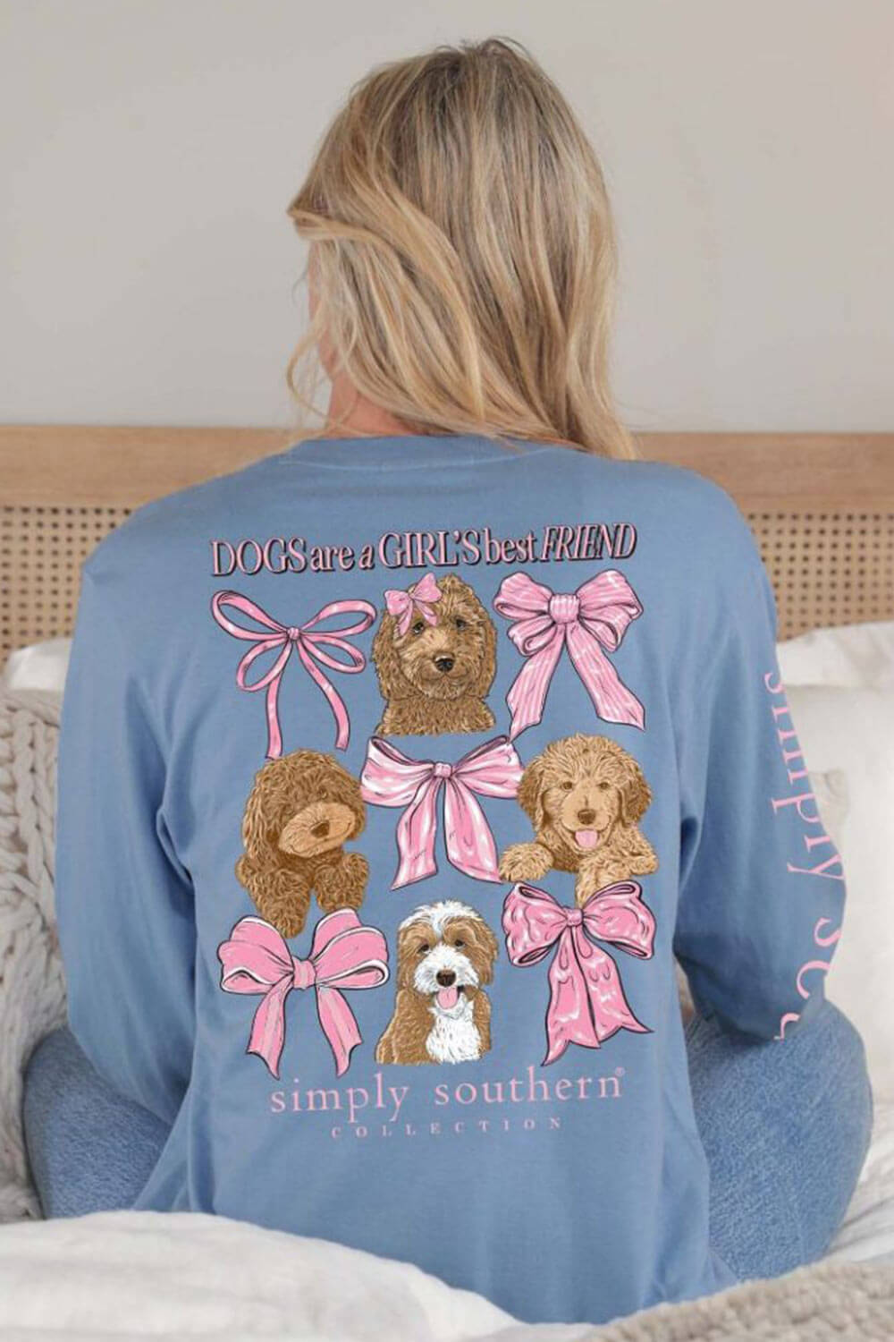 Simply Southern Long Sleeve Dogs Are Girl’s Best Friend for Women in M ...