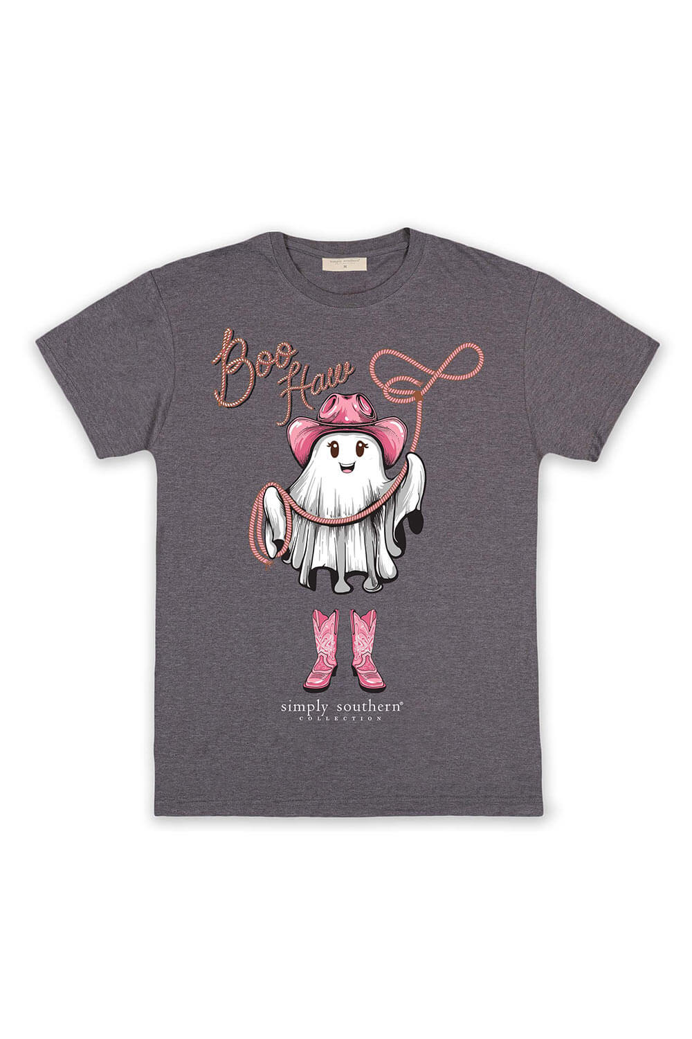 Simply Southern Plus Size Boo Haw Ghost T-Shirt for Women in Iron Heat ...