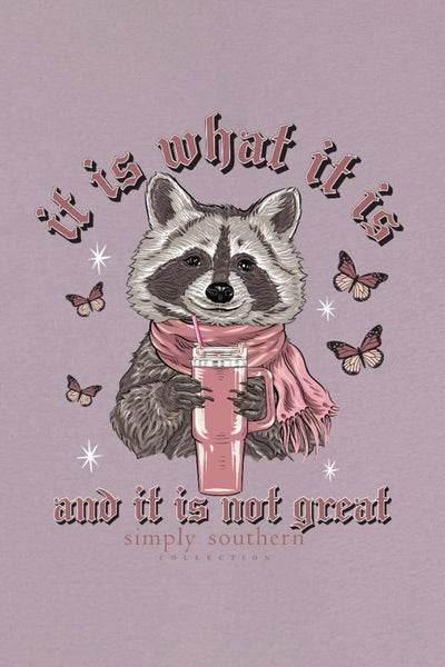 Simply Southern Plus Size It Is What It Is Raccoon T-Shirt for Women i ...