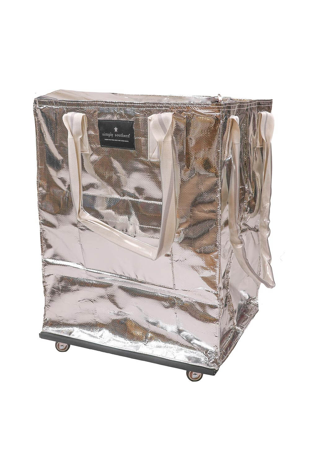Simply Southern Rolling Tote Bag in Silver | 0124-BAG-ROLLTOTE-SILVER ...