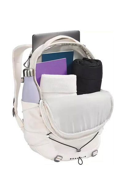 The North Face Borealis Backpack for Women in Gardenia White/TNF Black ...