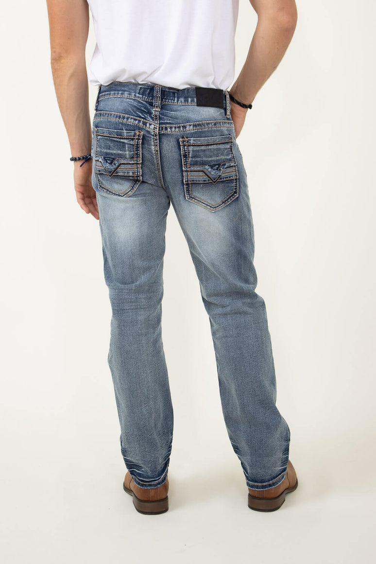 True Luck Arlington Bootcut Stretch Jeans for Men | TL17150019 – Glik's