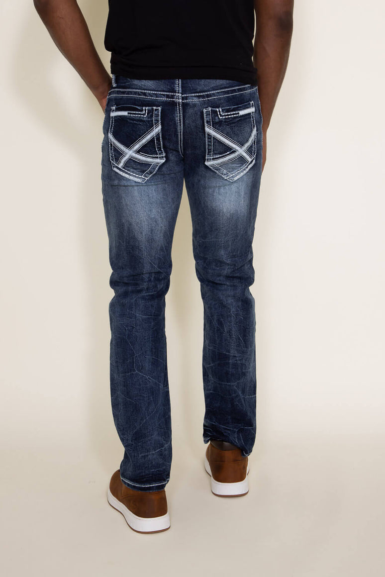 True Luck Hancock Bootcut Jeans for Men | TL16350009 – Glik's