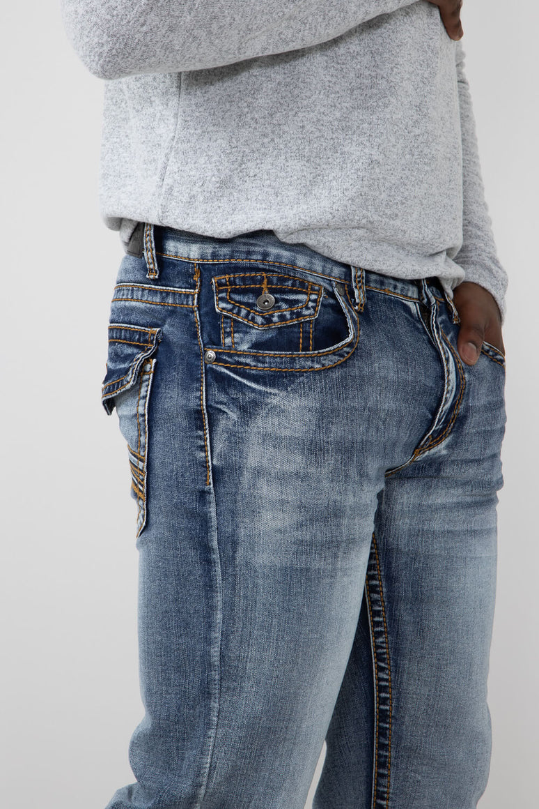 True Luck Waylon Straight Jeans for Men | TL23090603 – Glik's