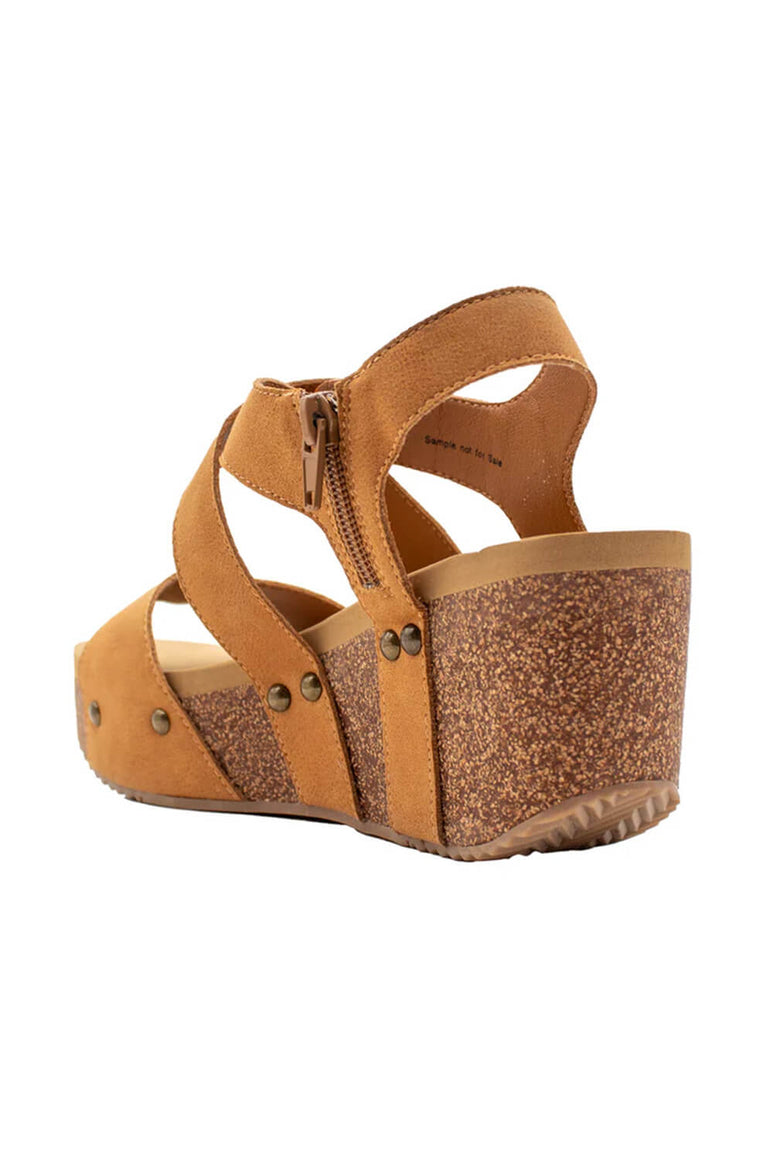 Volatile Sunkissed Wedge Sandals for Women in Tan | PV1014-TAN – Glik's