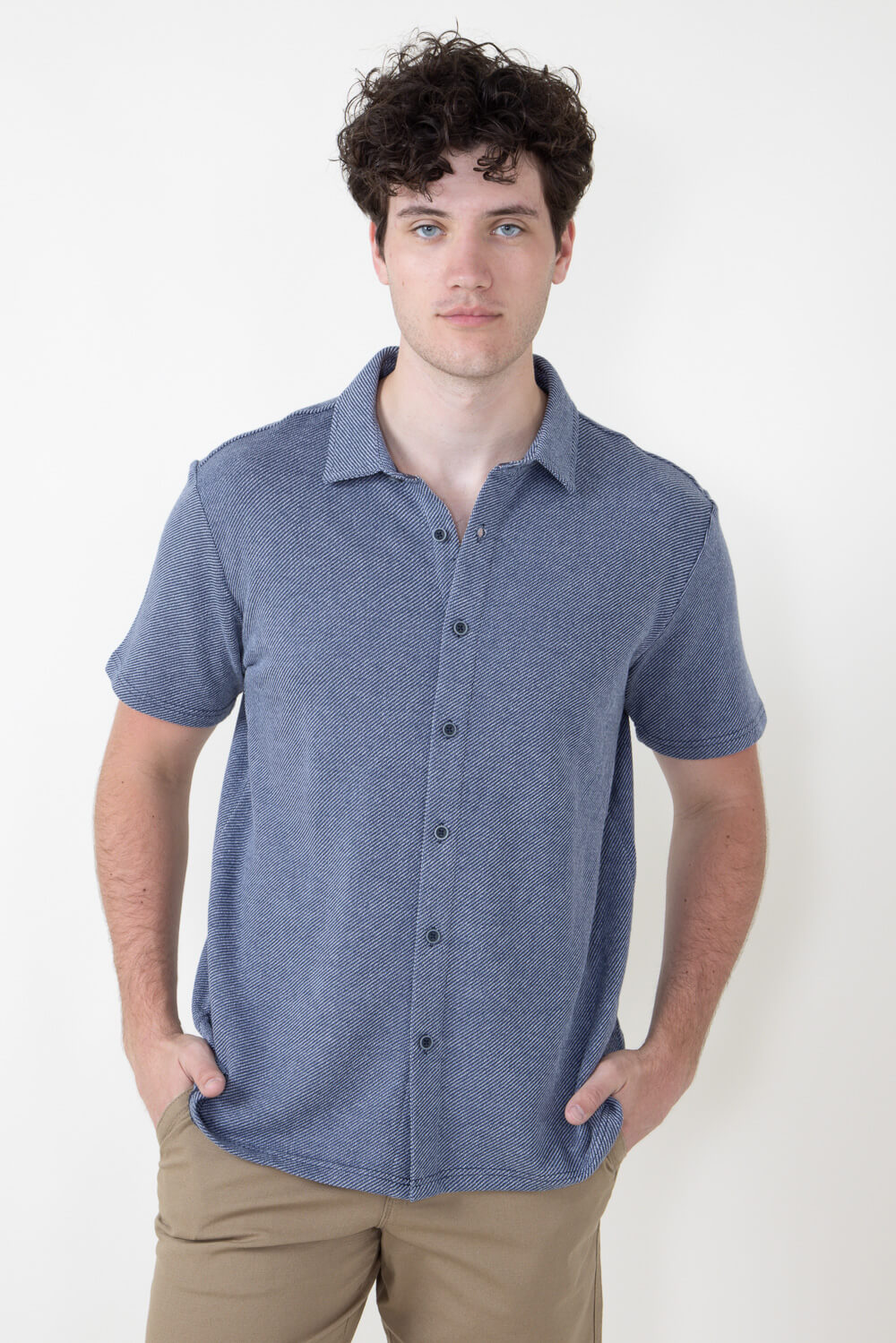 Weatherproof Vintage Twill Button Up for Men in Navy | S2431316GK-NAVA ...