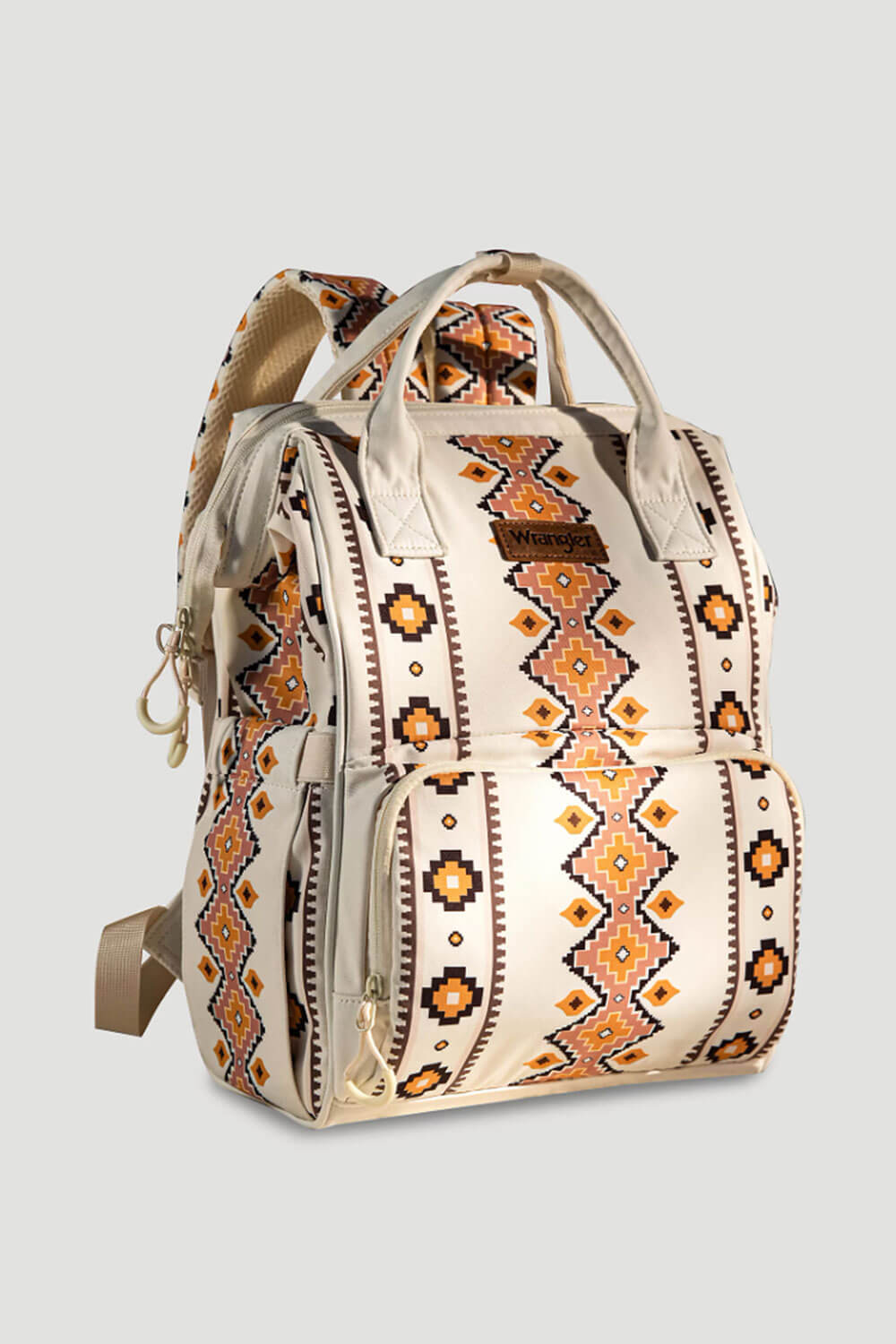 Wrangler Aztec Backpack for Women in Pink and Yellow | WG2204-9110-TN ...