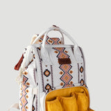 Wrangler Aztec Backpack for Women in Pink and Yellow | WG2204-9110-TN ...