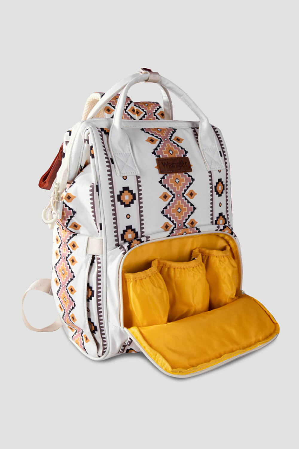 Wrangler Aztec Backpack for Women in Pink and Yellow | WG2204-9110-TN ...