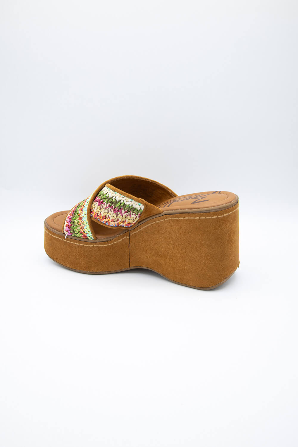 Zodiac Nessa Platform Wedges for Women in Brown | NESSA-RAFFIA-CARAMEL ...