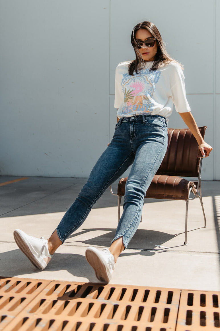 KanCan Temple Mid Rise Ankle Skinny Jeans for Women | KC70039M – Glik's