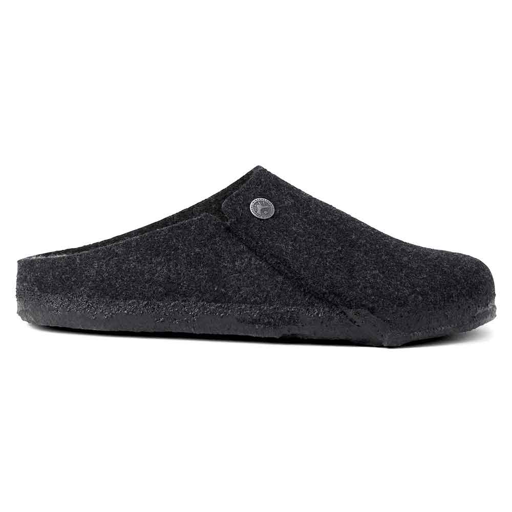 Birkenstock Zermatt Wool Felt Shearling Slippers for Men in Anthracite ...